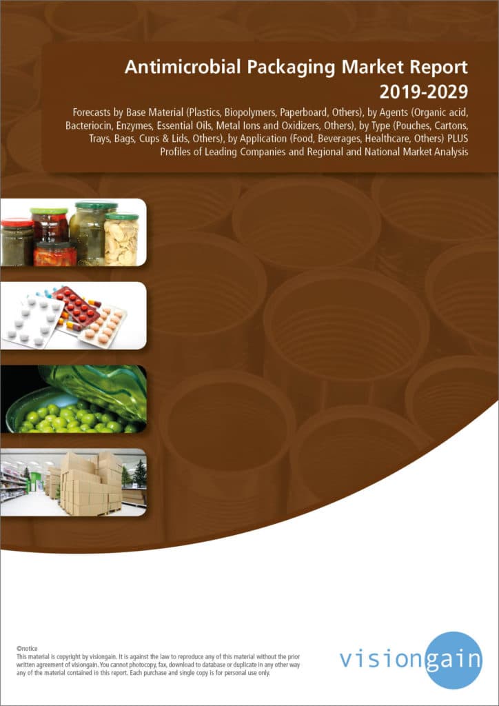 Antimicrobial Packaging Market Report 2019-2029 - Visiongain