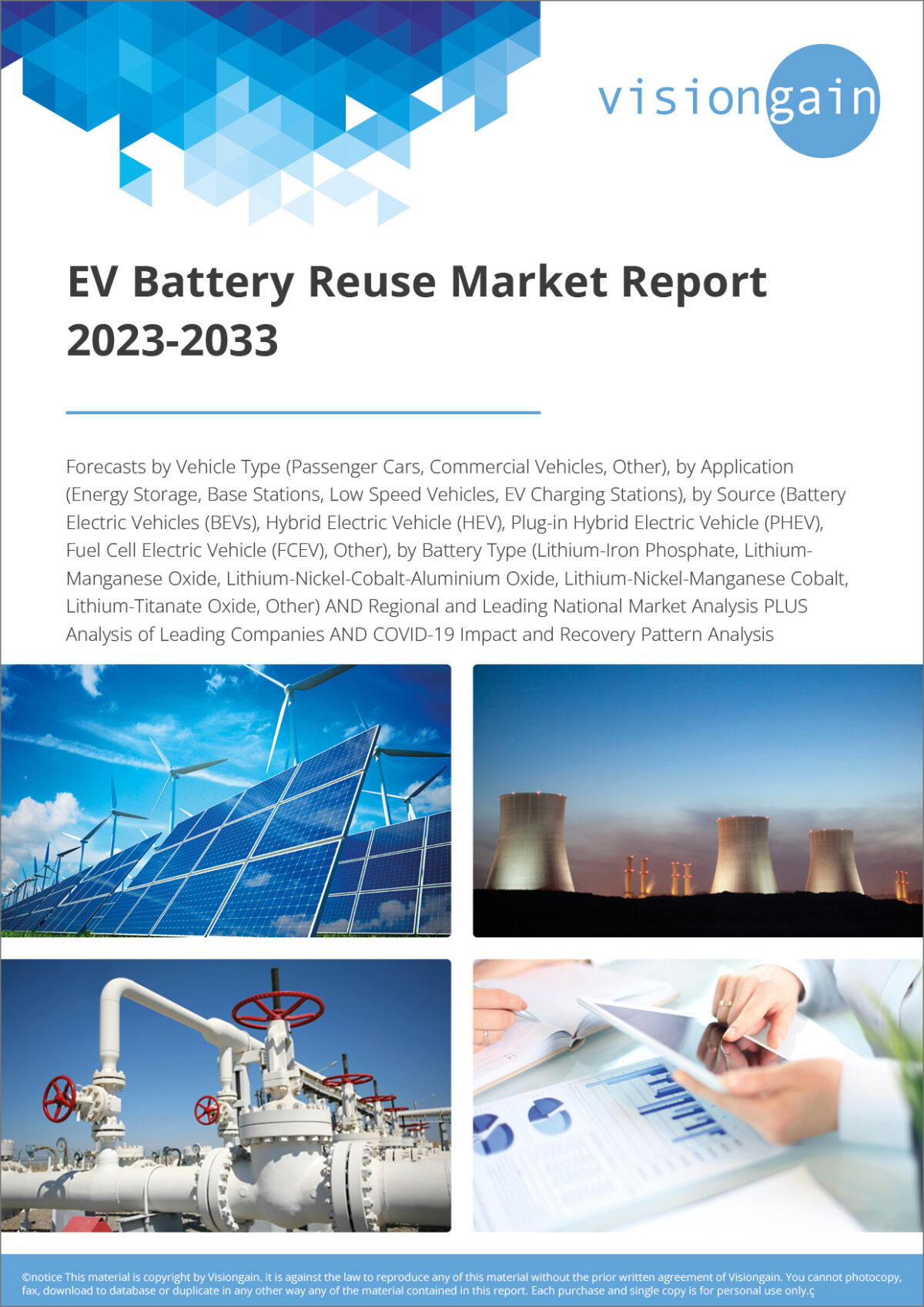 EV Battery Reuse Market Report 2023-2033 - Visiongain